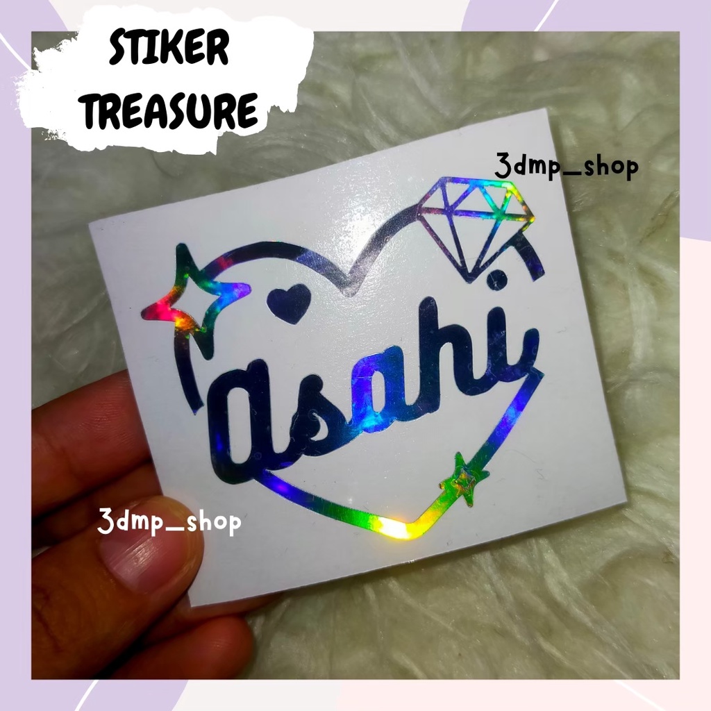 Jual stiker hologram TREASURE all member mashiho Asahi haruto Yoshi ...