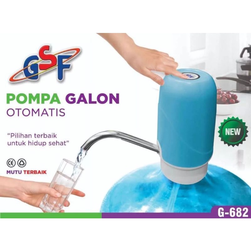 Jual Pompa Galon Elektrik GSf 682/pompa galon otomatis/pompa galon USB/pompa galon listrik ...