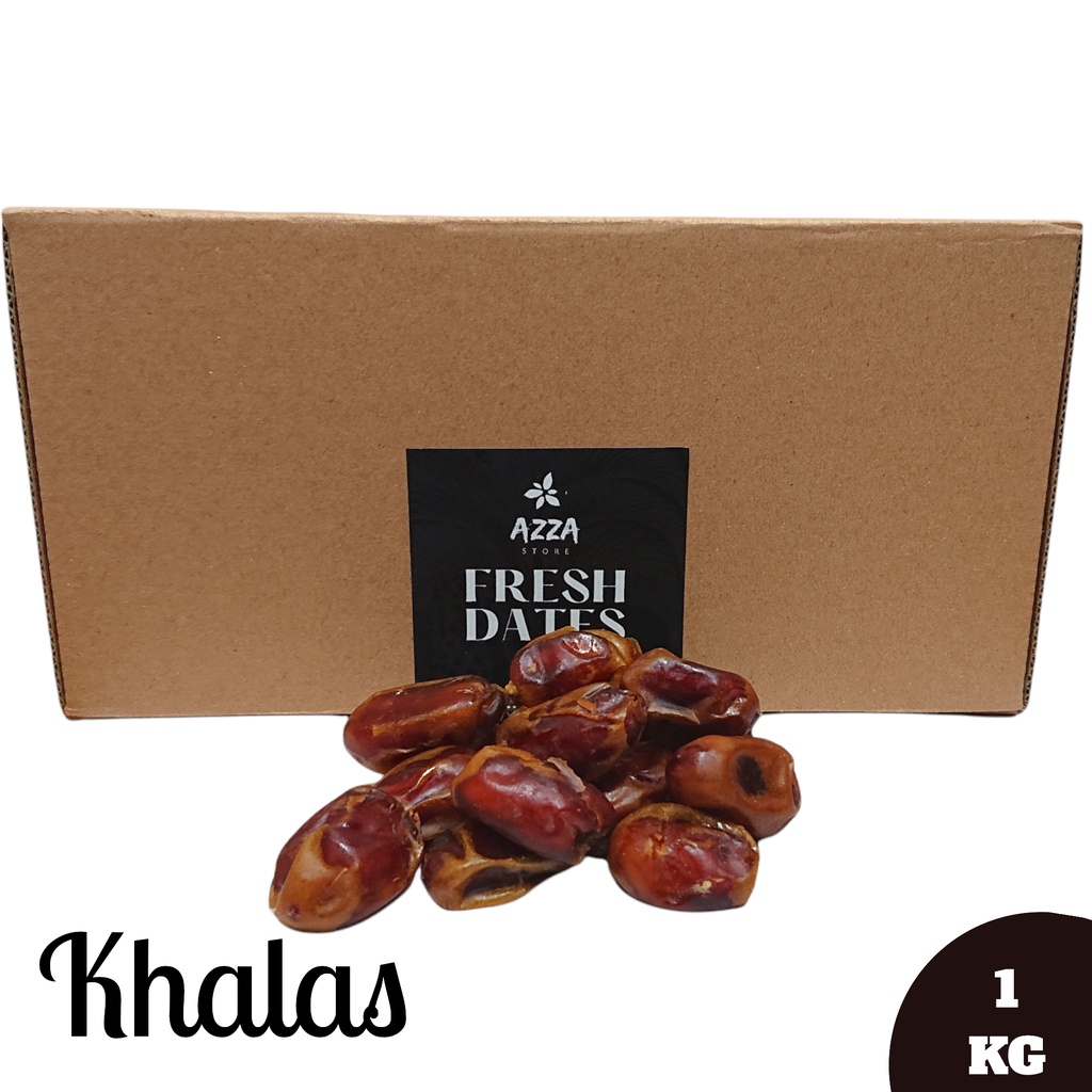 Jual Kurma Khalas Saad Murah Manis Enak 1kg 1 kg | Shopee Indonesia