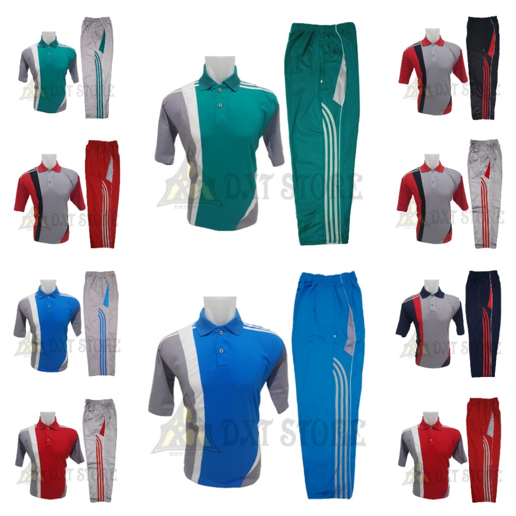 Jual Baju Olahraga Pria 1 Set / Setelan Trening Seragam Olahraga Dewasa ...