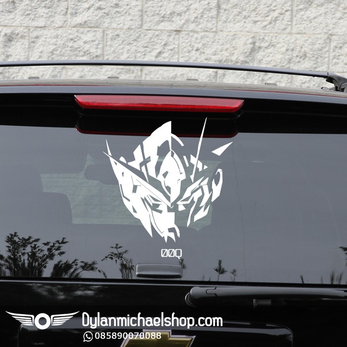 Jual Stiker Kaca Mobil Gundam 00 Quanta Robot Window Sticker ...