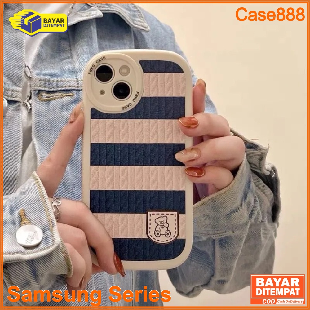 Jual Case Samsung A02S A03S A12 M12 A30S A50 A50S A52 A52S 5G Casing Softcase FNKO Strip Bear ...