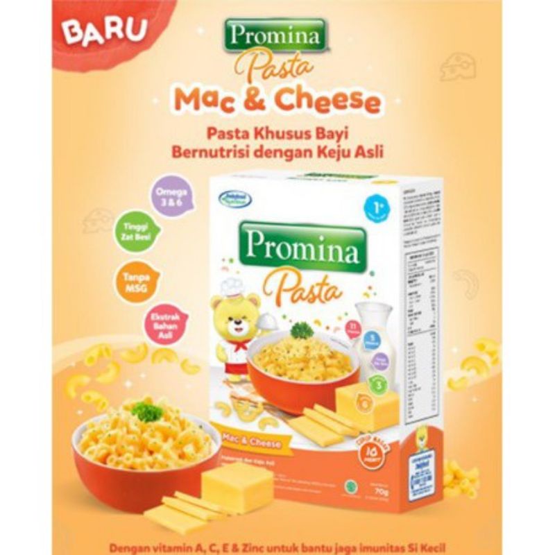 Jual Promina Pasta Mac and Cheese Pasta MPASI Makaroni Keju 70gr ...