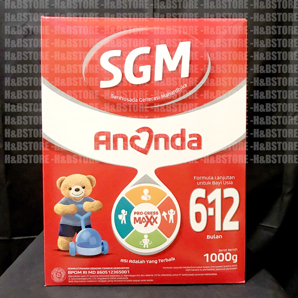 Jual SGM Ananda 2 1000g Susu Formula Bayi 6-12 Bulan 1 kg | Shopee ...