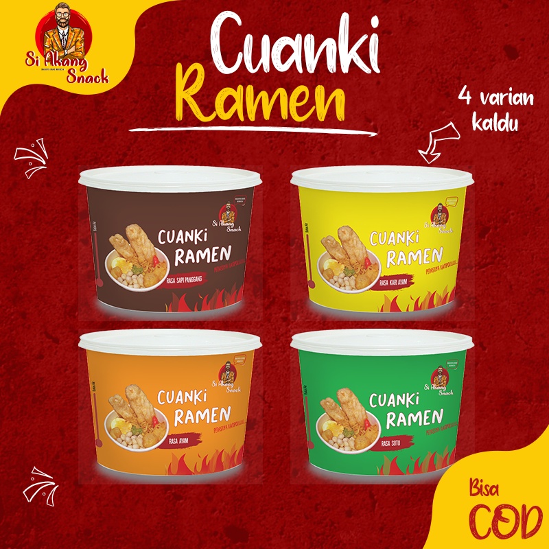 Jual CUANKI RAMEN INSTAN BY SI AKANG SNACK JELETOT CINGCAY ENTIN ...