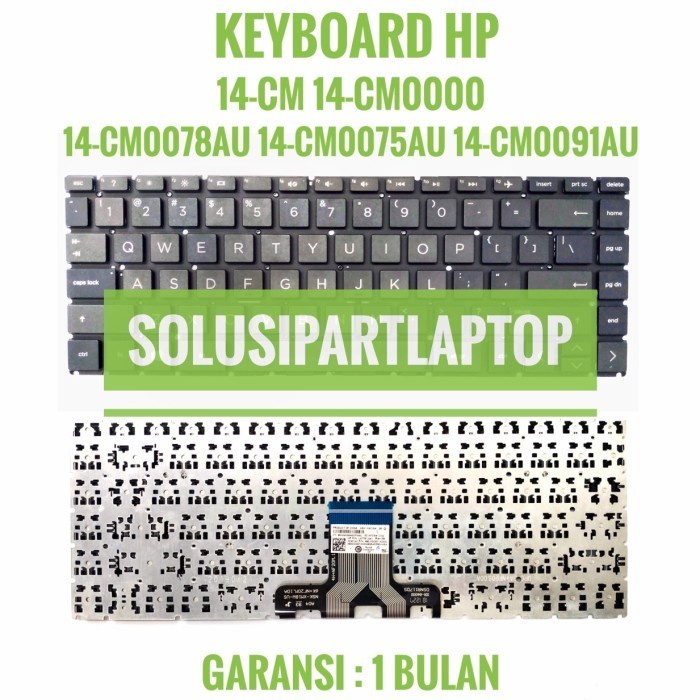 Jual KEYBOARD HP 14-CF 14S-DK 14-DF 14S-DF 14-DG BLACK NON FRAME ...