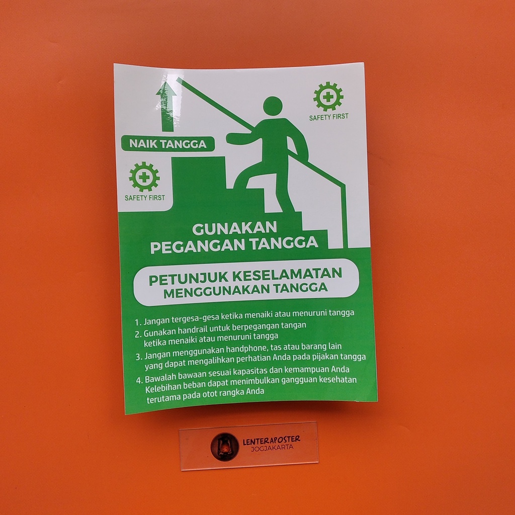Jual Stiker - Petunjuk Keselamatan Menggunakan Tangga - Gunakan ...