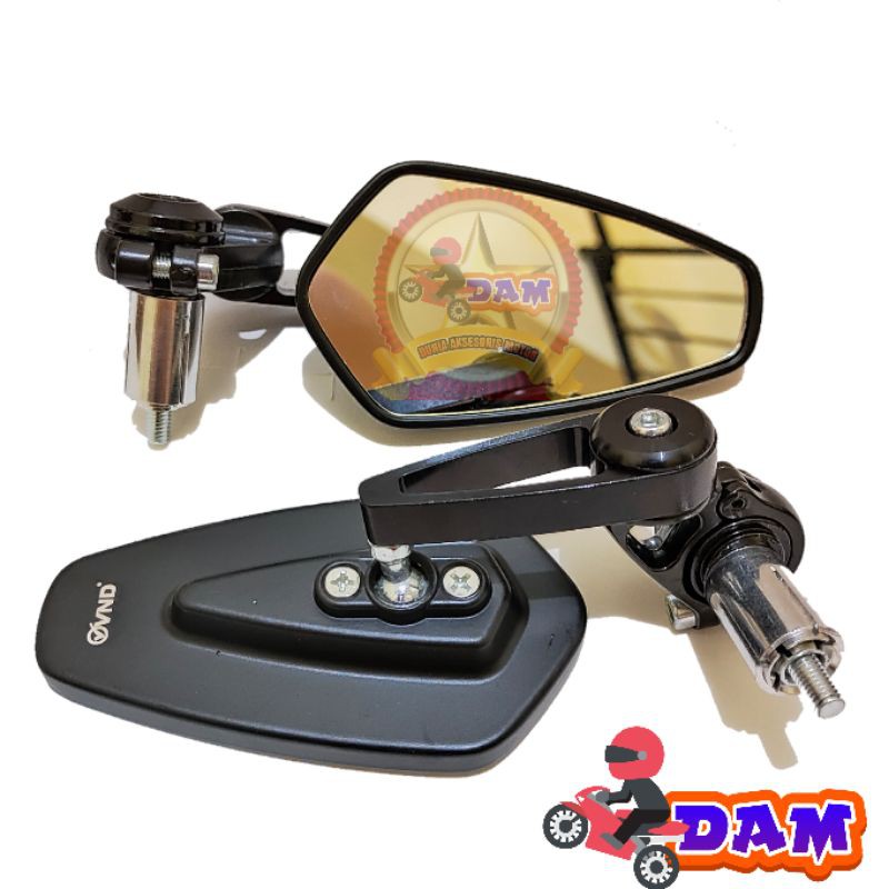 Jual SPION JALU OVAL KACA PUTIH LIPAT BAR END TEKUK UNIVERSAL NMAX PCX ...