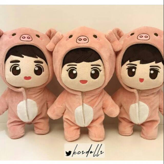Jual KPOP DOLL CLOTHES 20 CM pig suit from kcsdoll ( exo / bts / svt ...