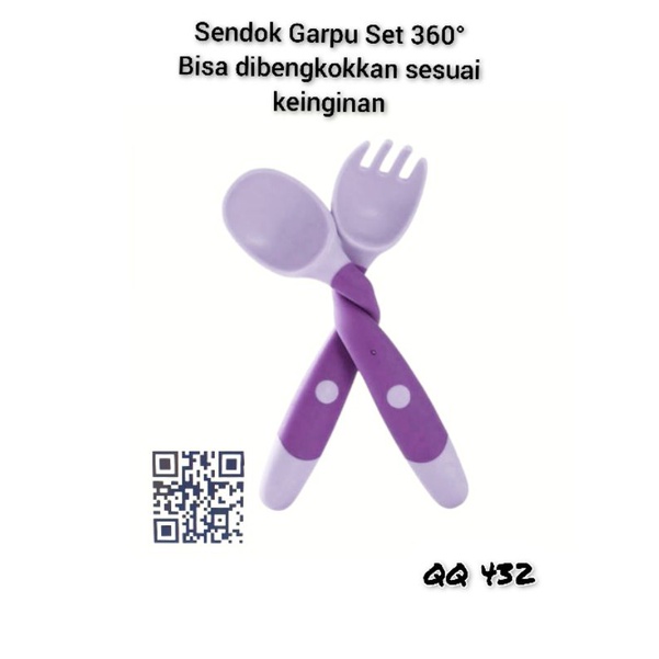 Jual Sendok Garpu anak latihan belajar makan sendiri bisa dilengkungkan ...
