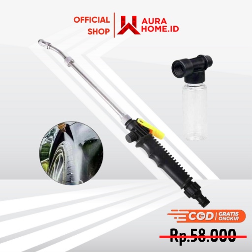 Jual Nozzle Gun Semprotan Air Sabun Cuci Mobil Tanaman 62CM Water Gun ...