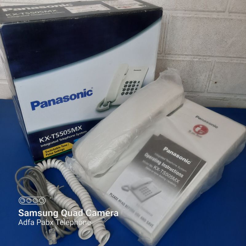 Jual Telepon Rumah Dan Kantor Panasonic KX-TS505 MX BARU | Shopee Indonesia