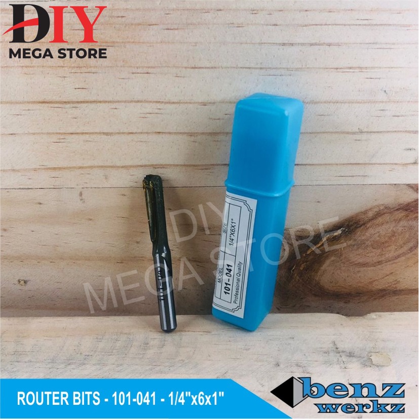 Jual Router straight bit / mata profil 6 mm x 1/4" benz werkz ( 101-041 ...