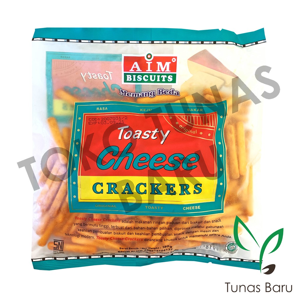 Jual Toasty Cheese Crackers - AIM Biscuits (Biskuit stick rasa keju ...