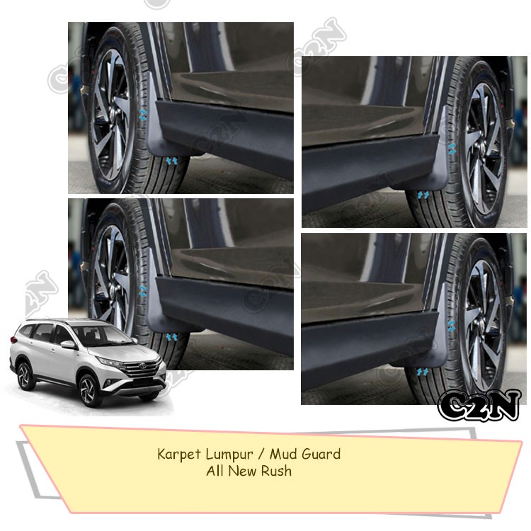 Jual Karpet Lumpur Mud Guard Mobil All New Rush | Shopee Indonesia