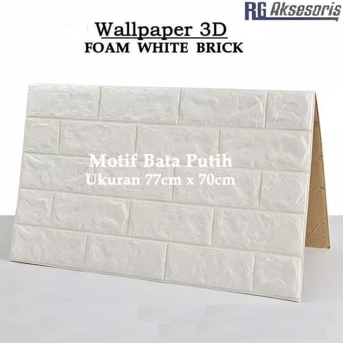 Jual WALLPAPER 3D / Stiker Dinding FOAM Motif Batu Bata Brick Pattern ...