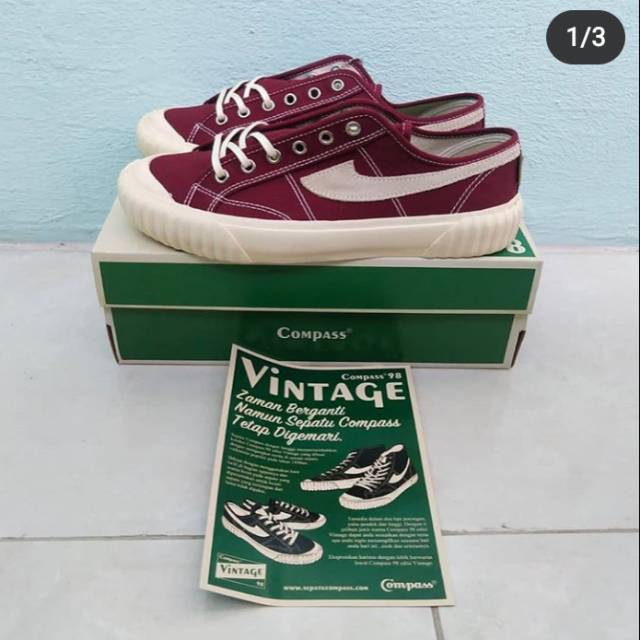 Jual SEPATU COMPASS LOW VINTAGE | Shopee Indonesia