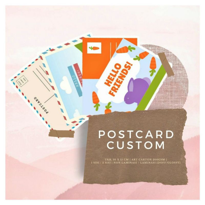Jual CUSTOM CETAK POSTCARD / KARTU POS / PHOTOMATIC | Shopee Indonesia