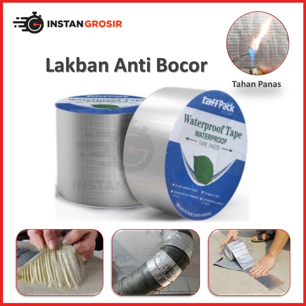 Jual Lakban Waterproof Anti Bocor Lem Anti Air Aluminium Foil butyl ...
