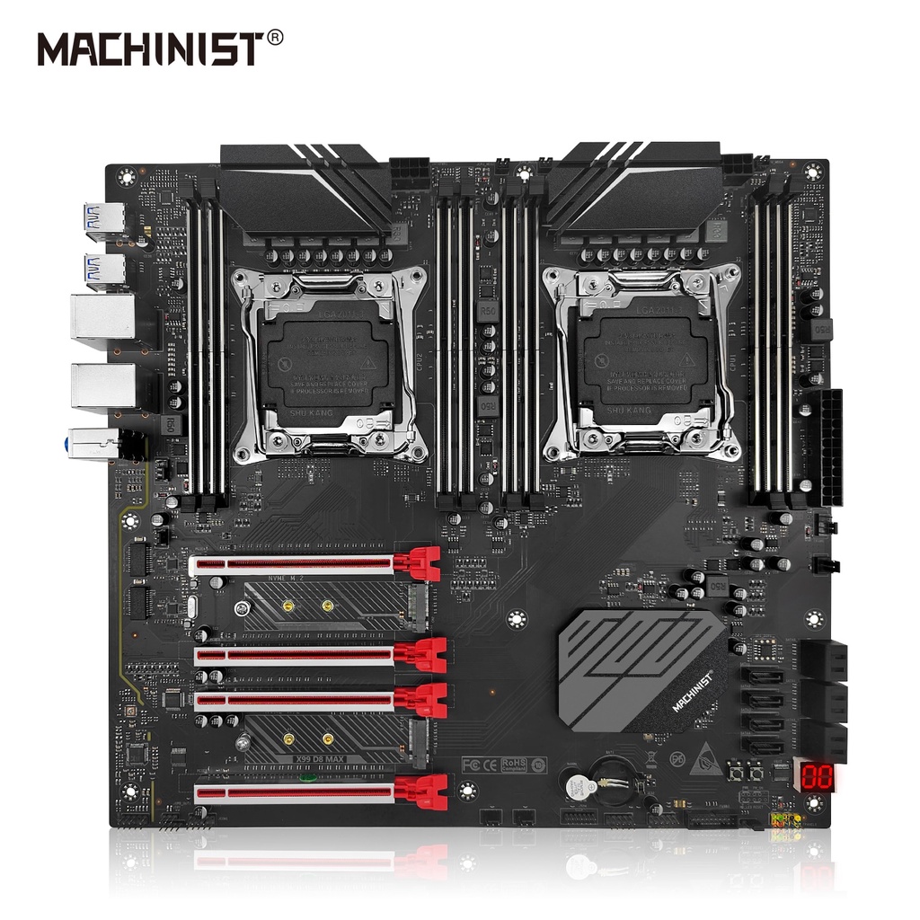 Jual Preorder Machinist X99 Dual Cpu Motherboard Lga 2011 3 E Atx Usb3