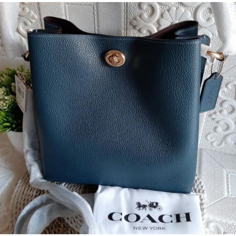 Jual Coach Charlie Bucket Bag Peacock | Shopee Indonesia