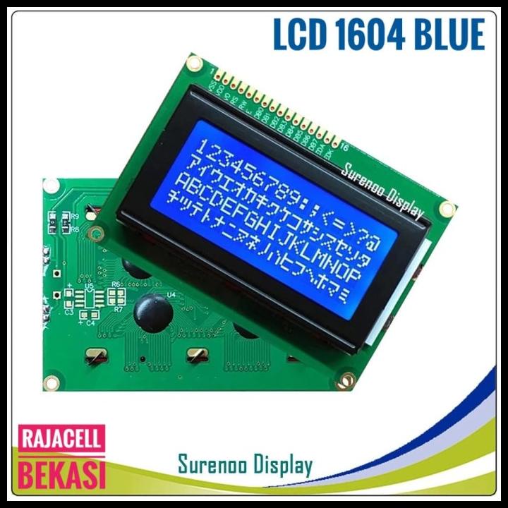 Jual LCD 1604 Display 16x4 Blue Green Backlight for Arduino | Shopee ...