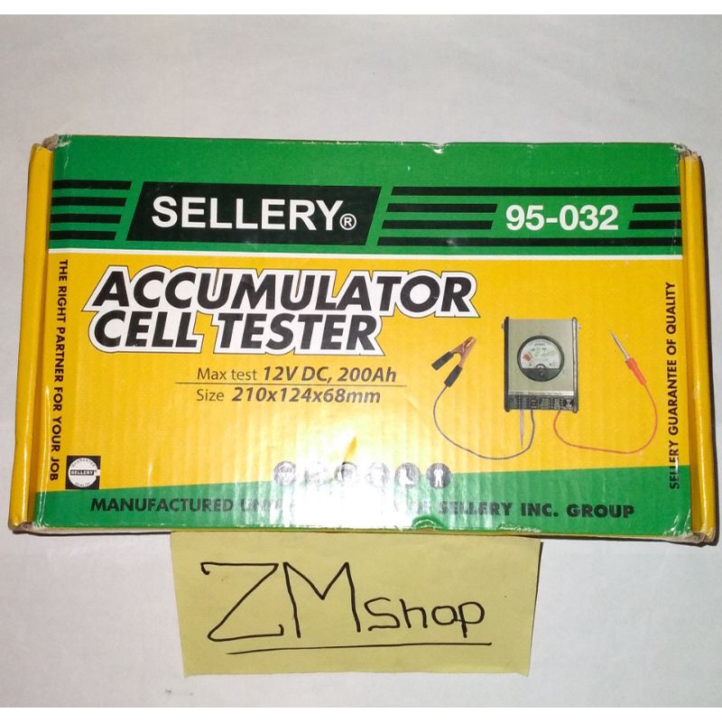 Jual Battery Tester Analog / Jarum SELLERY 95-032 | Alat Tes Aki / Accu ...