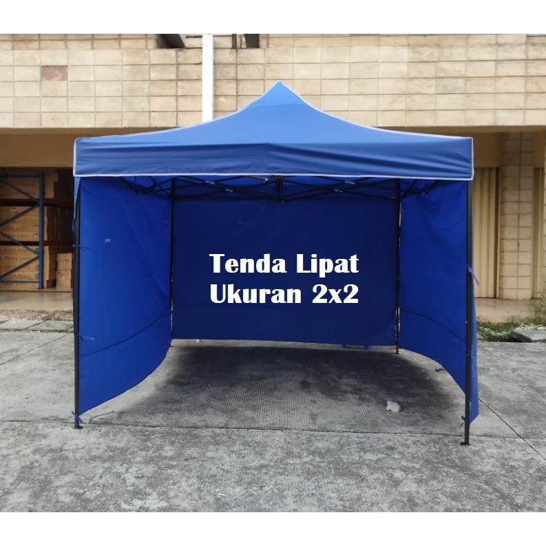 Jual Tenda Lipat 2x2 Lengkap Dinding Polos 3 Sisi | Shopee Indonesia
