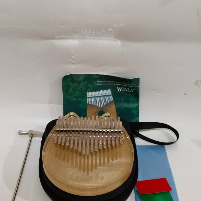 Jual tradisional-musik-alat- kalimba acrylic 17 keys_kalimba winly ...