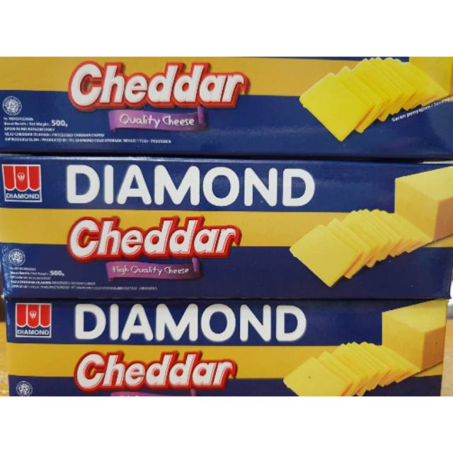 Jual Keju Diamond Cheddar Cheese 500gr | Shopee Indonesia