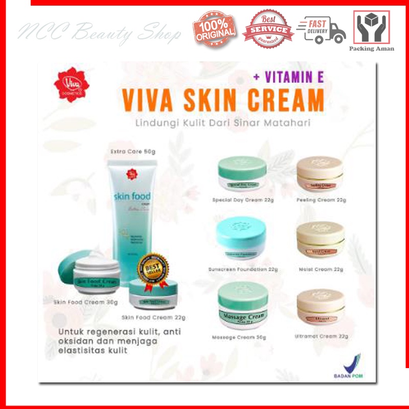 Jual * NCC * Viva Sunscreen Moist Cleanseing UV Filter Night Cream ...