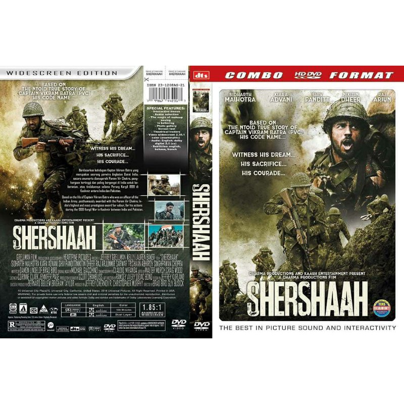 Jual Shershaah {OD DTS R1} {India, war, action} {Sidarth Malhotra, Kiara Advani, Ankita Goraya ...
