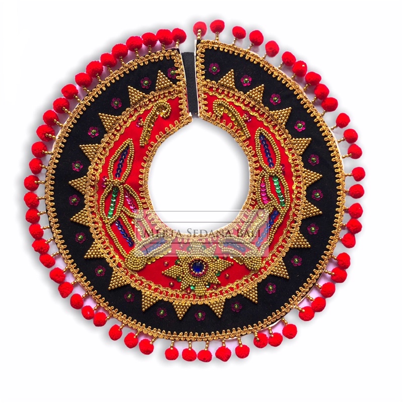 Jual Badong Tari Bali / Hiasan Leher Pengantin & Modifikasi bahan Kain ...