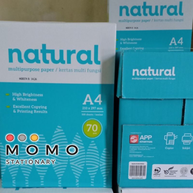 Jual Kertas HVS natural A4 70gr ( 1 rim) | Shopee Indonesia