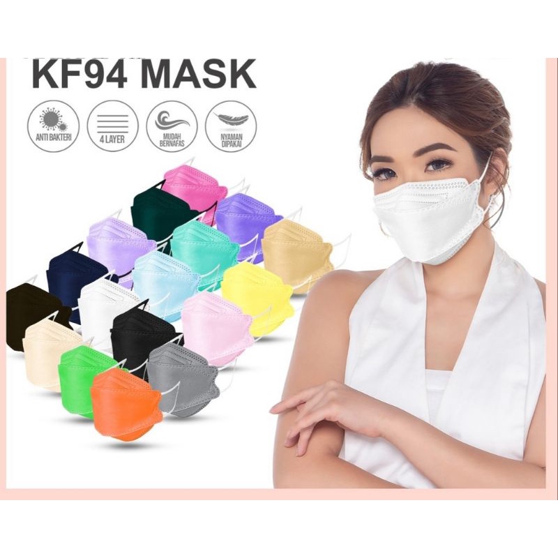 Jual MASKER KF94 4PLY EARLOOP KOREA DISPOSABLE MASK | Shopee Indonesia