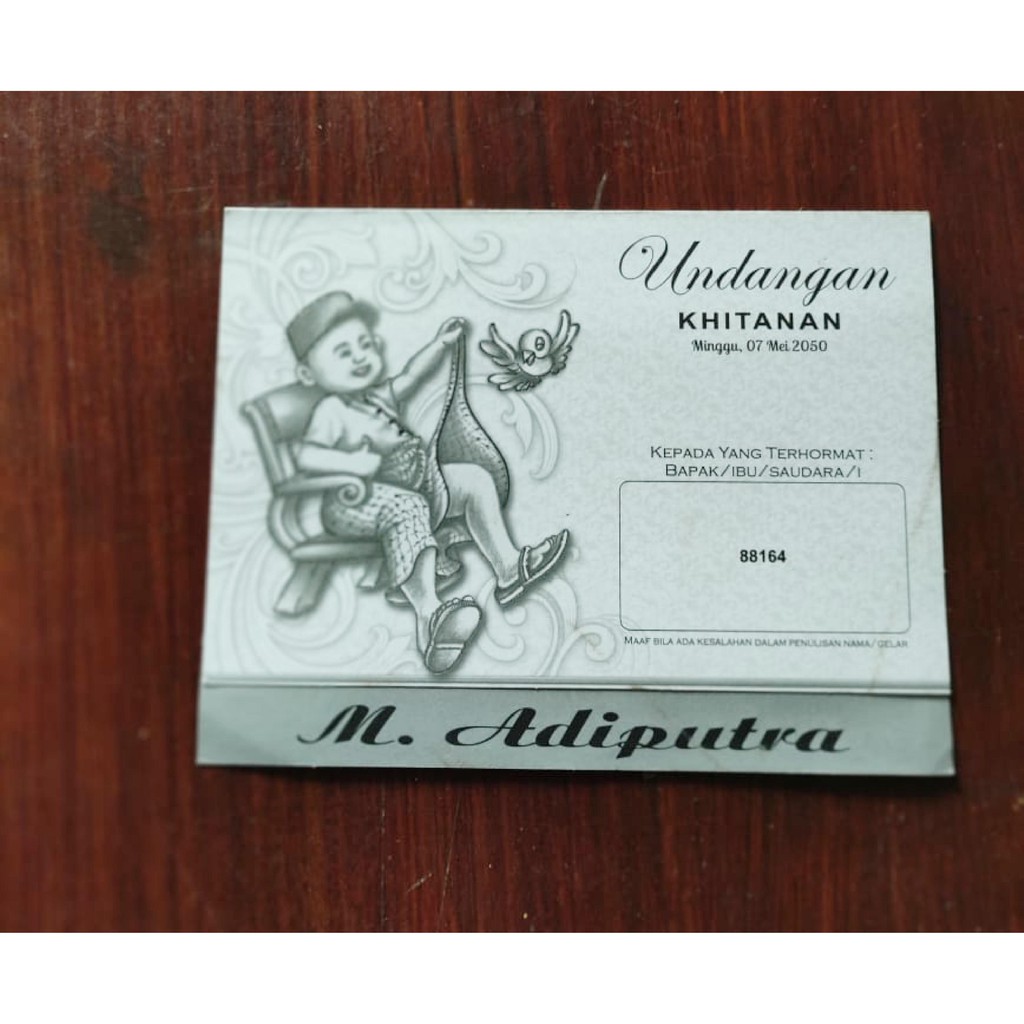 Jual UNDANGAN KHITAN BLANKO ERBA 88164 | Shopee Indonesia