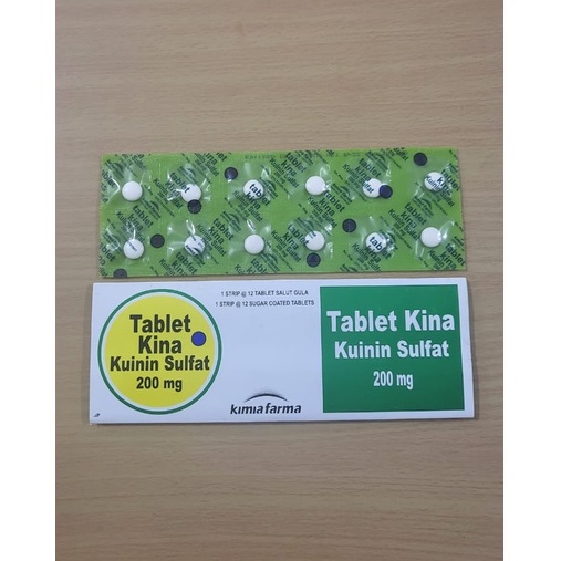 Jual Tablet Kina / Pil Kina - 1 Strip @12 Tablet obat malaria atau ...