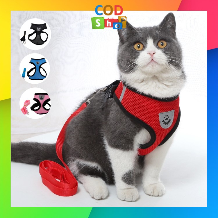 Jual COD - 5524 Tali Tuntun Kucing / Tali Harness / Harness Kucing ...