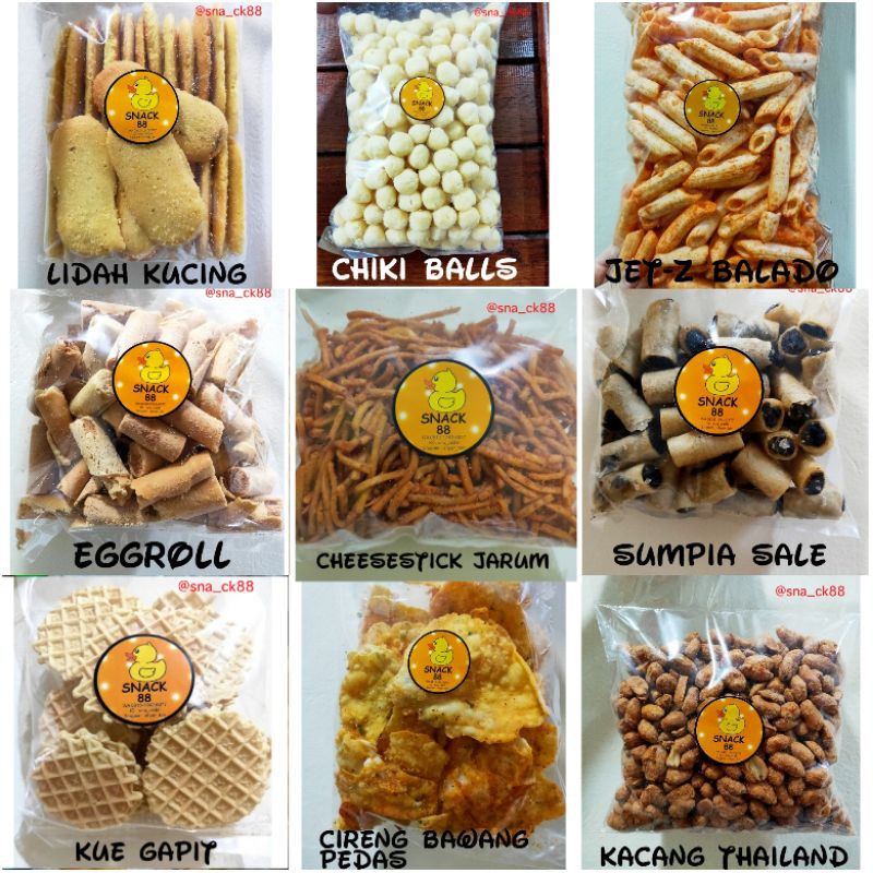 Jual Snack makanan ringan cemilan keripik kerupuk | Shopee Indonesia
