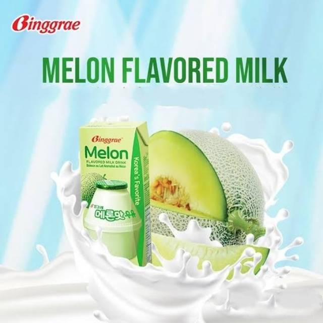 Jual BINGGRAE Melon 200 ML Susu Korea Rasa Melon (Made in Korea ...