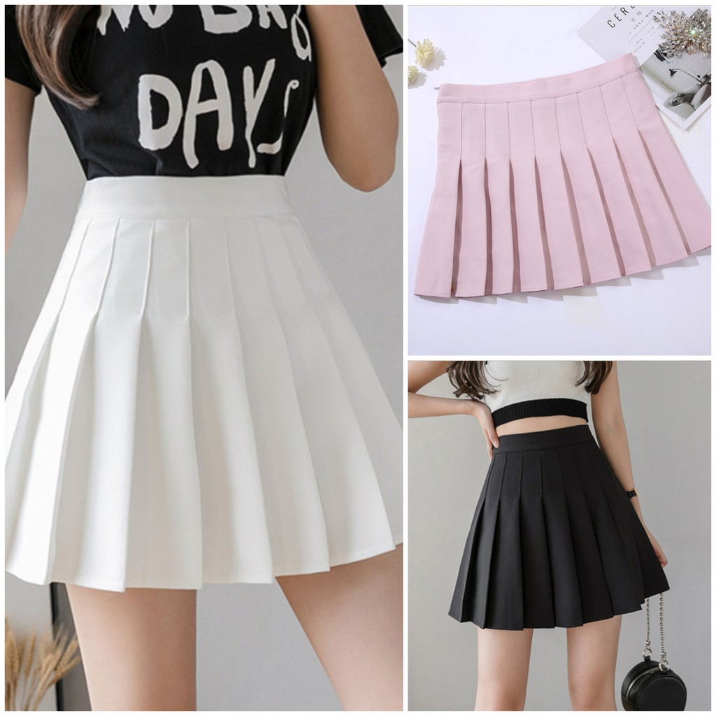 Jual GirlWish Korean Mini Skort / Rok Pendek Korea / Rok Lipit / Mini ...