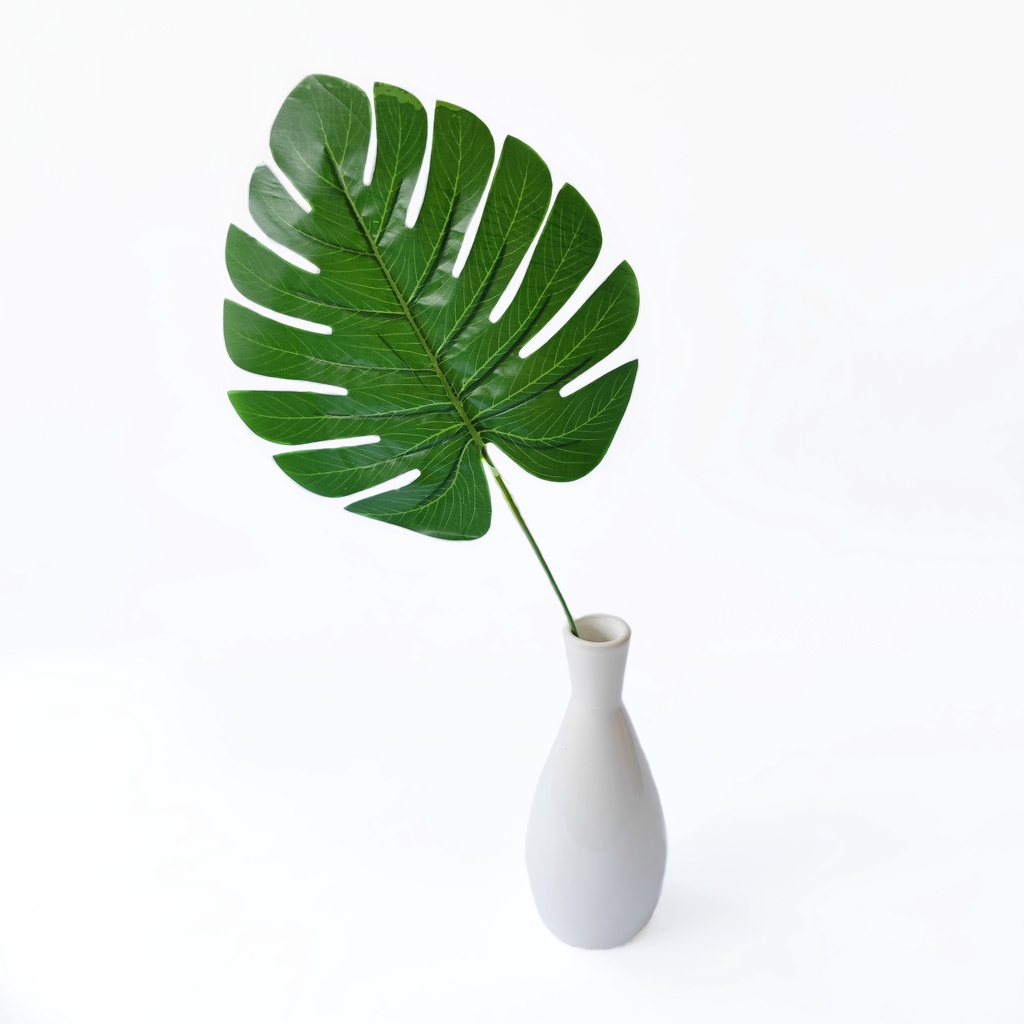 Jual Setangkai Daun Monstera Deliciosa Besar Hias Artificial Leaf ...