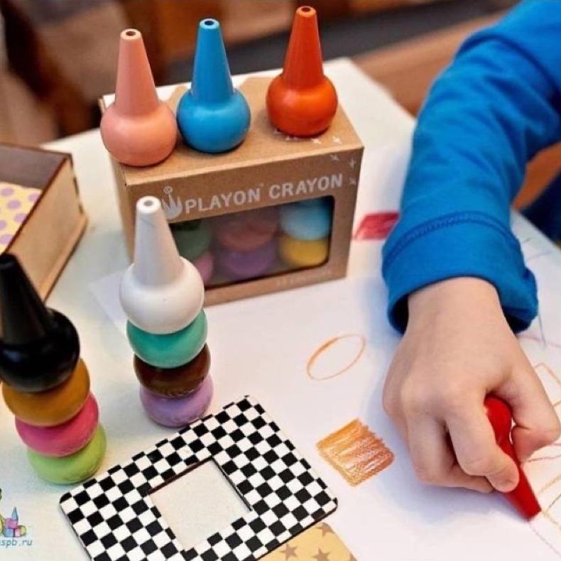 Jual Krayon Baby Crayon Anak Bayi Balita Batita Playon Belajar Mewarnai ...