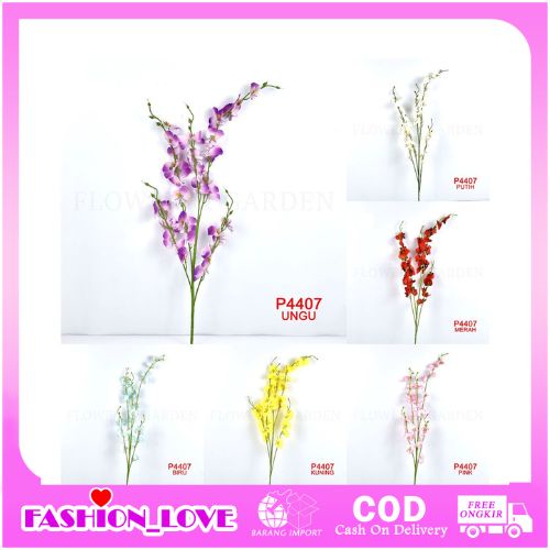 Jual HMPU P4407 Bunga Anggrek Palsu Tampak Asli untuk Dekorasi Rumah ...