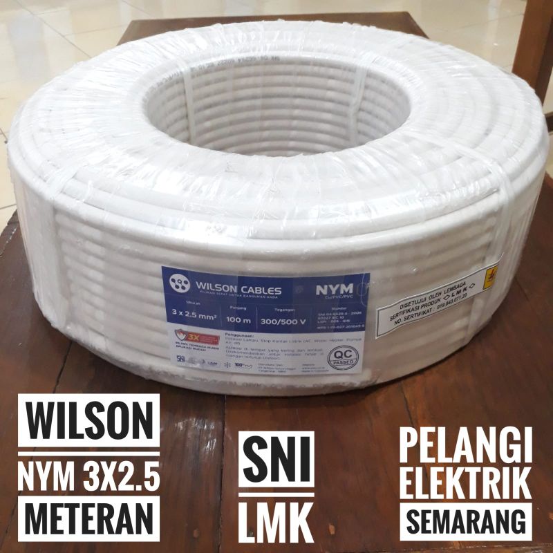 Jual WILSON Kabel Listrik NYM 3x2.5 3x2,5 SNI LMK - Ecer Meteran ...