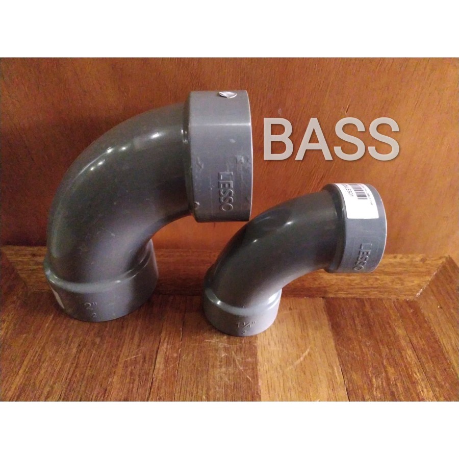 Jual Elbow PVC 4" inch Long LESSO D 90* Knee Keni Fitting Sambungan ...