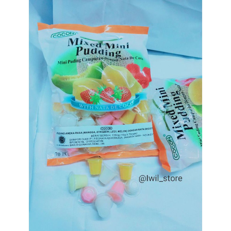 Jual Cocon Mini Pudding With Nata De Coco 15g x 70cup | Shopee Indonesia