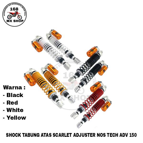 Jual SHOCK ABSORBER SHOCKBREAKER TABUNG ATAS SCARLET ADJUSTER NOS TECH ...