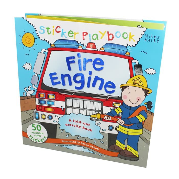 Jual NEW - Miles Kelly Sticker Playbook Fire Engine | Shopee Indonesia