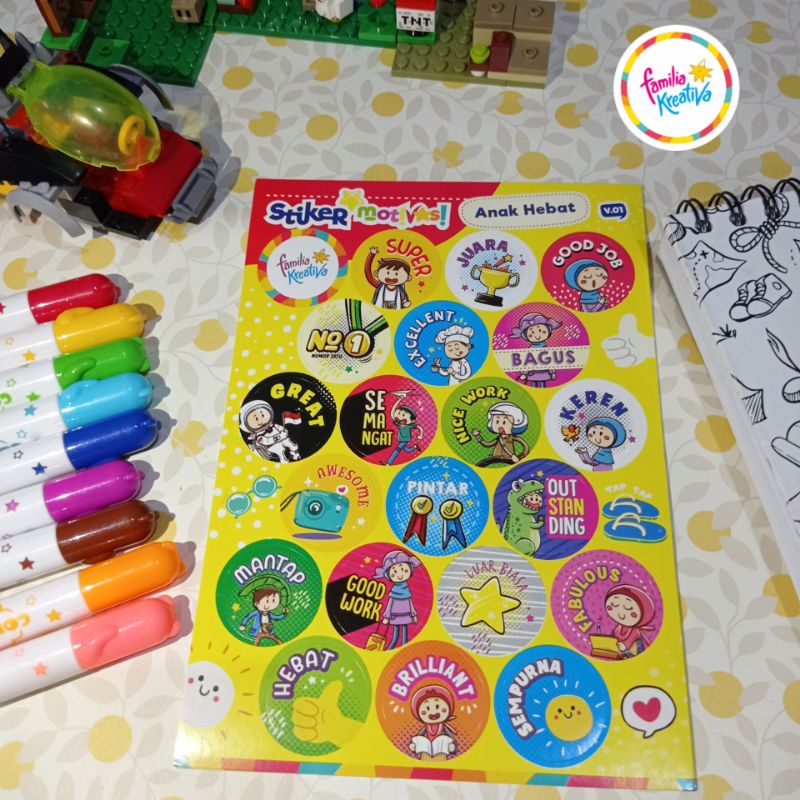 Jual Stiker Motivasi - Anak Hebat vol 1 | Shopee Indonesia